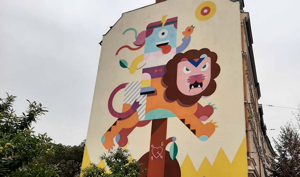 Graffiti & Street art Leipzig - Wilma Takes a Break