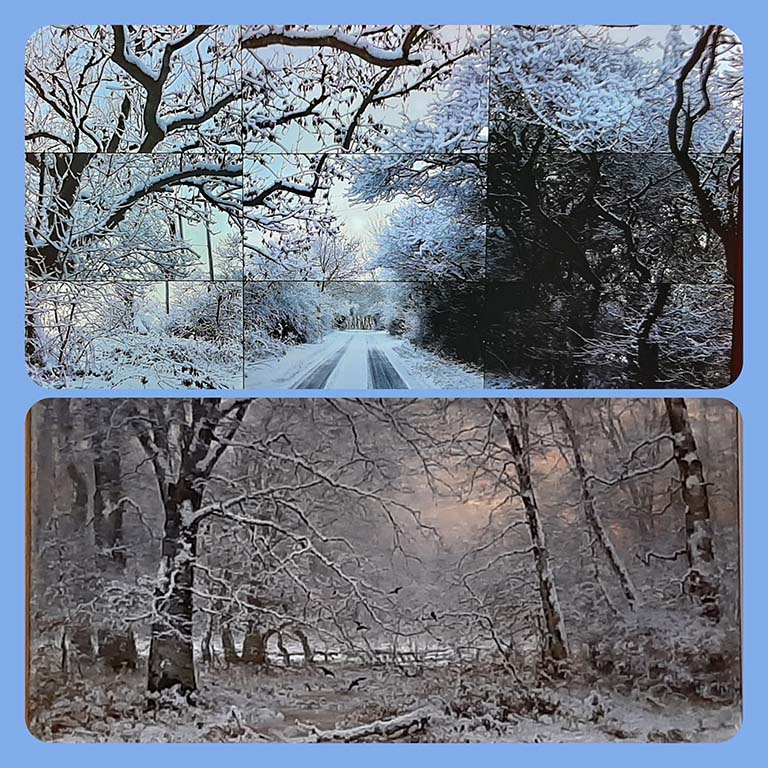 Winterpret inspiratiebron voor kunstenaars - Wilma Takes a Break