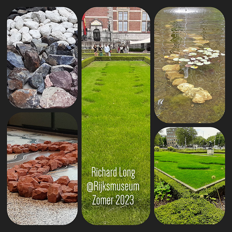 Richard Long in tuinen van het Rijksmuseum - Wilma Takes a Break